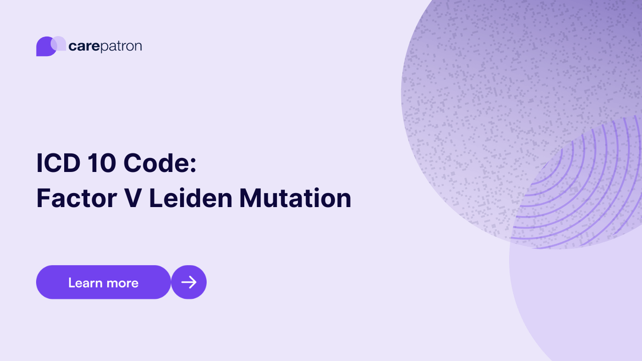 Factor V Leiden Mutation ICD-10-CM Codes | 2023