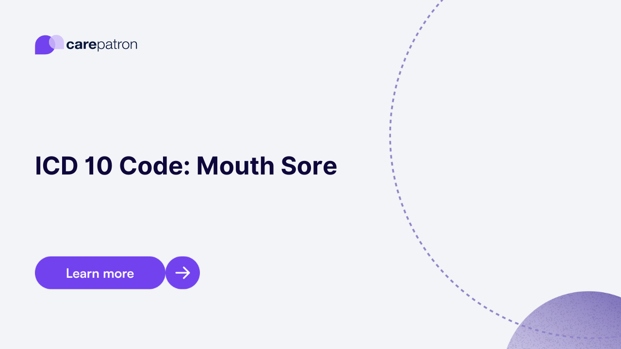 Mouth Sore ICD-10-CM Codes | 2023