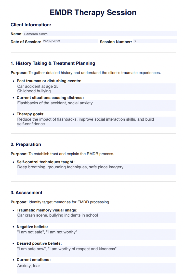 8 Phases Of EMDR & Example | Free PDF Download