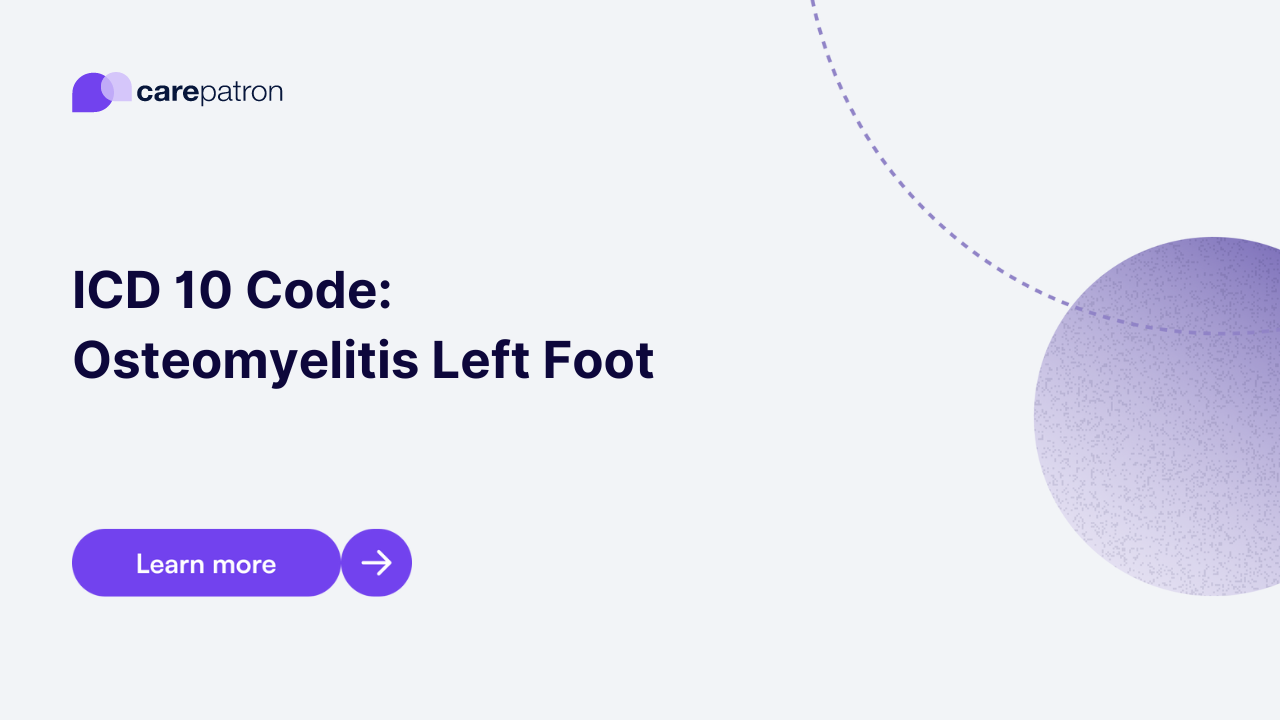 Osteomyelitis Left Foot ICD-10-CM Codes | 2023