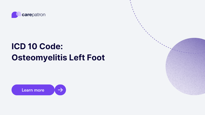 Osteomyelitis Left Foot ICD-10-CM Codes | 2023