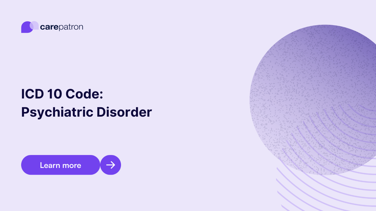 Psychiatric Disorder ICD-10-CM Codes | 2023