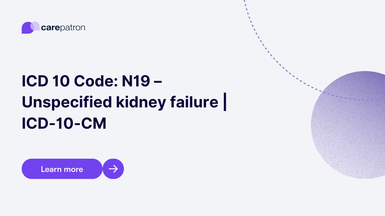N19 – Unspecified kidney failure | ICD-10-CM