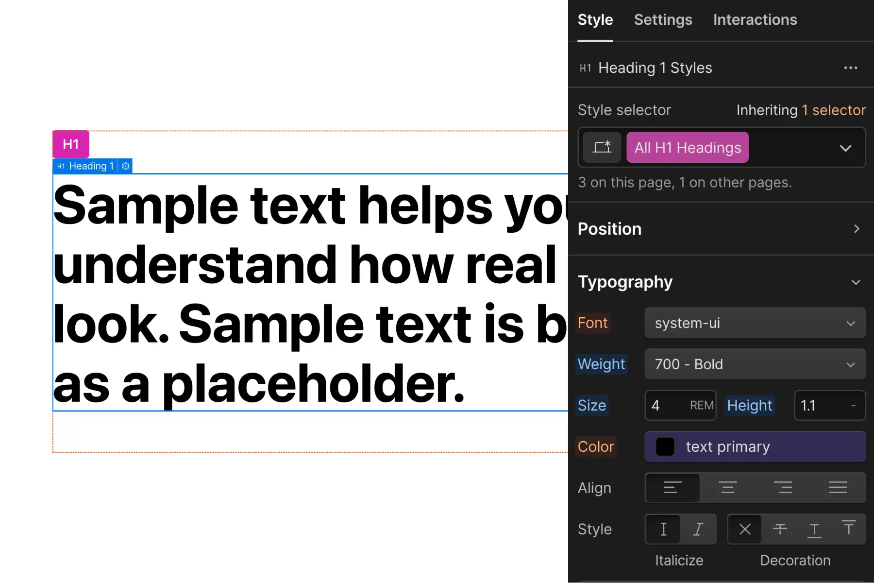 Typography strategy - Client-First