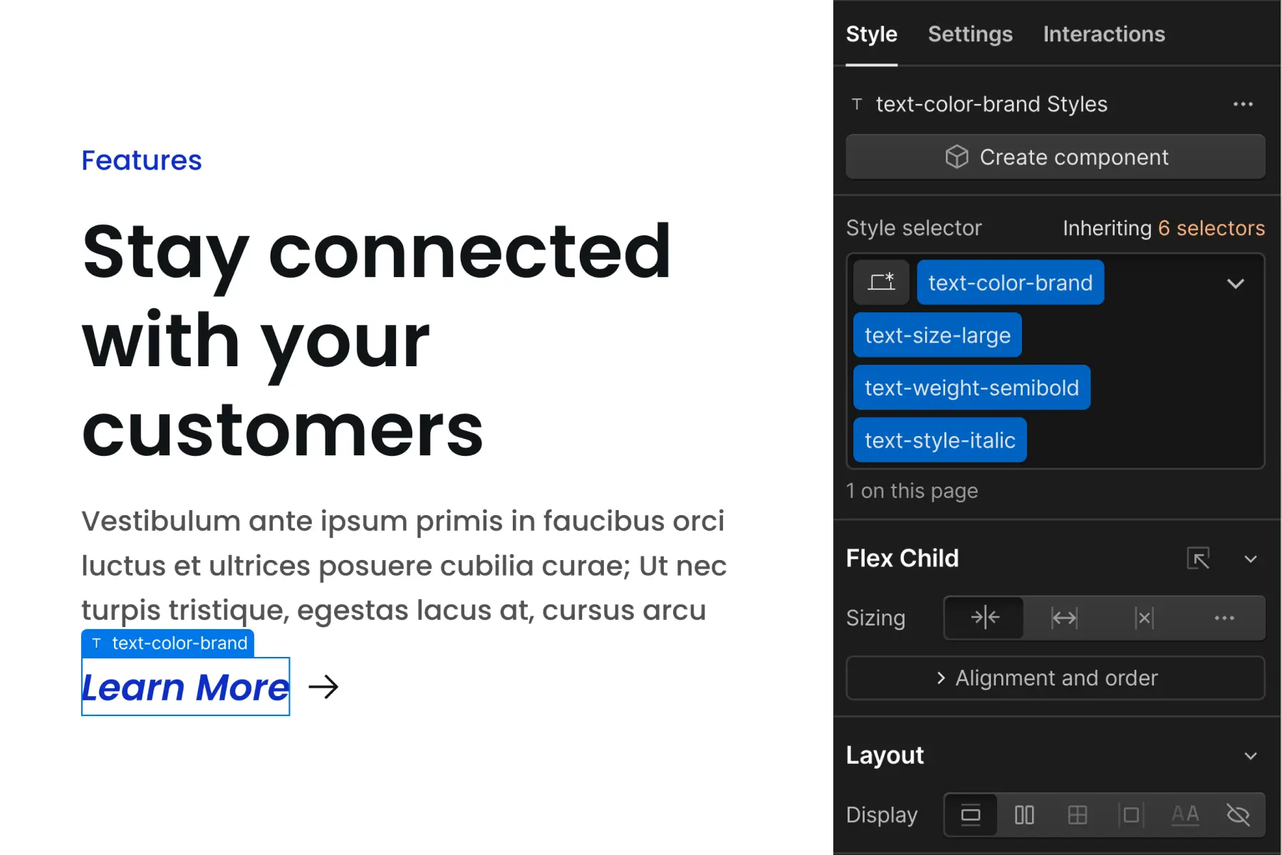 Typography strategy - Client-First