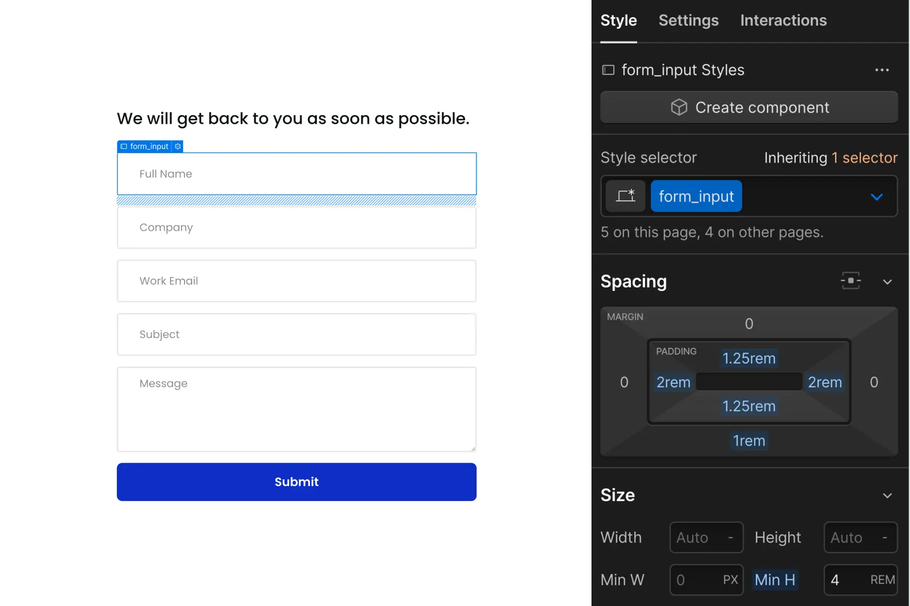 Spacing strategy - Client-First