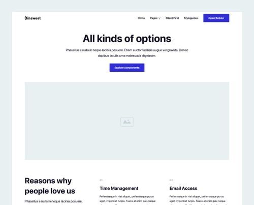 Client-First Style System for Webflow by Finsweet