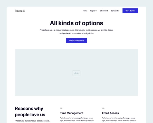 Client-First Style System for Webflow by Finsweet