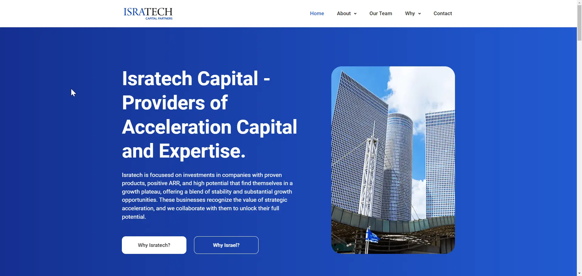 Isratech Capital | Acceleration Capital and Expertise