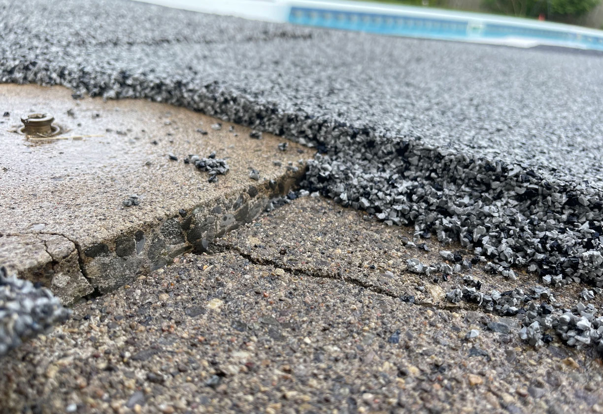 Rubber Pool Deck Surfacing | Ontario Rubber Installations