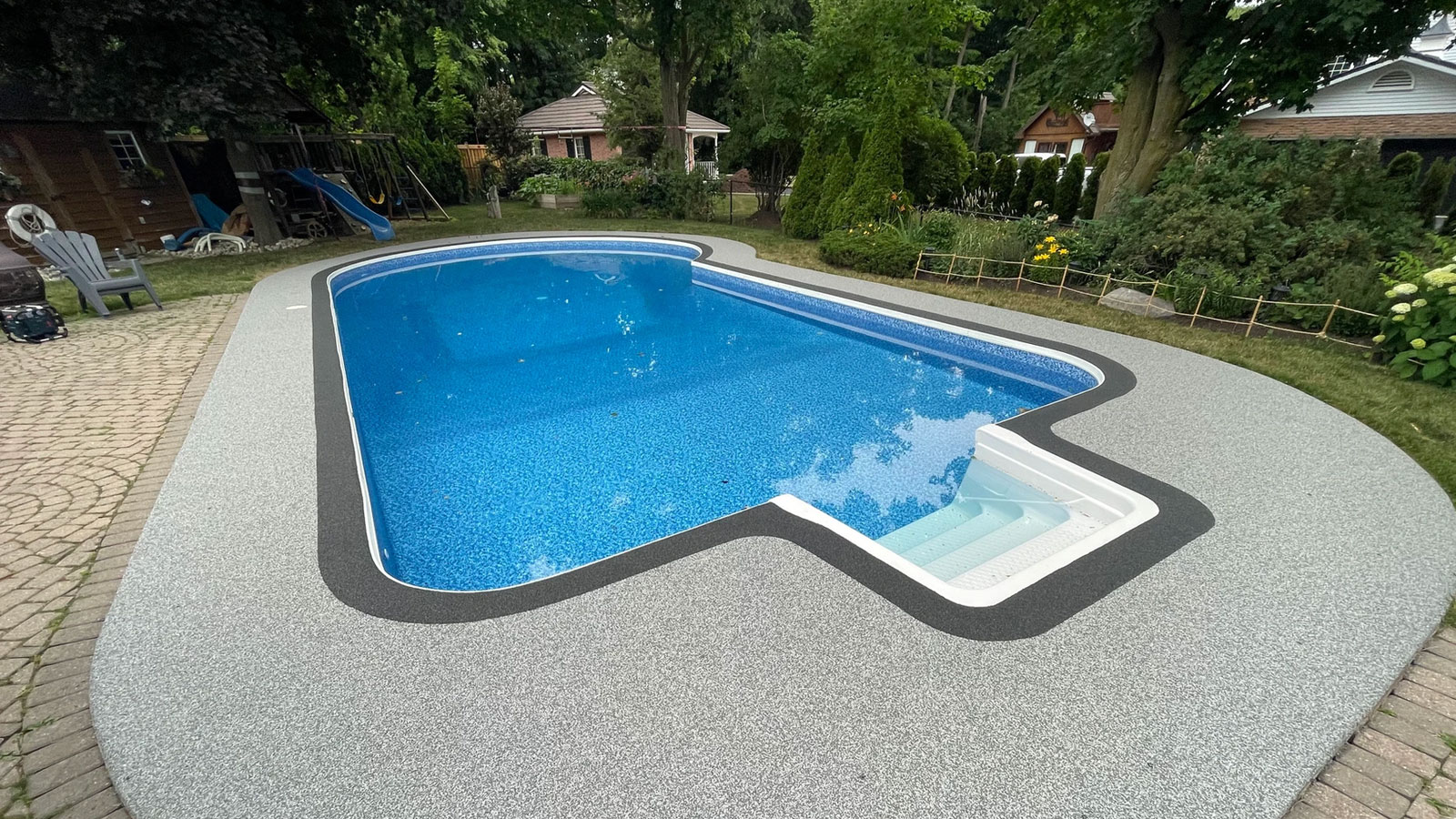 Rubber Pool Deck Surfacing | Ontario Rubber Installations