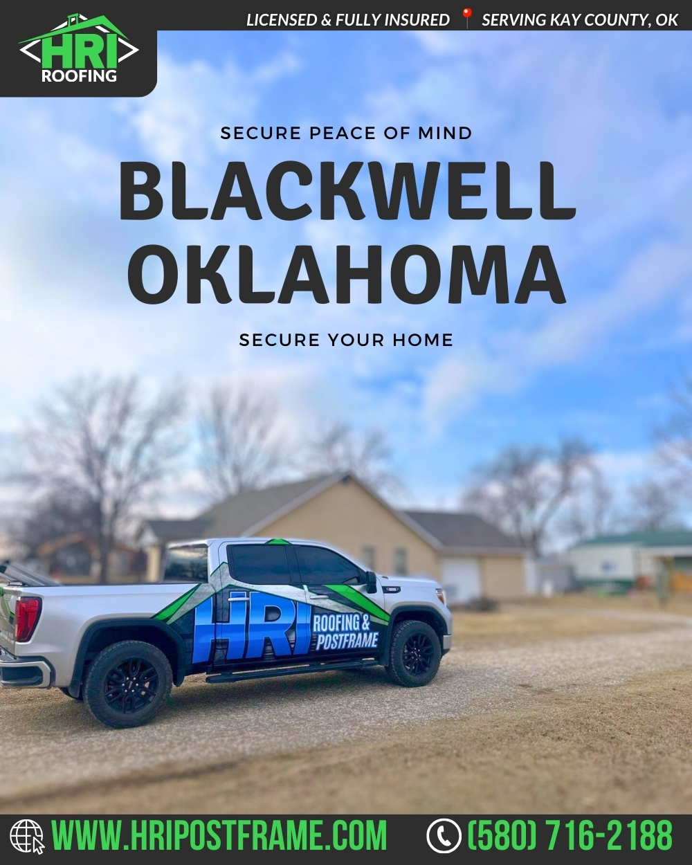 Blackwell Roof Replacement | HRI Post Frame - Ponca City, Oklahoma