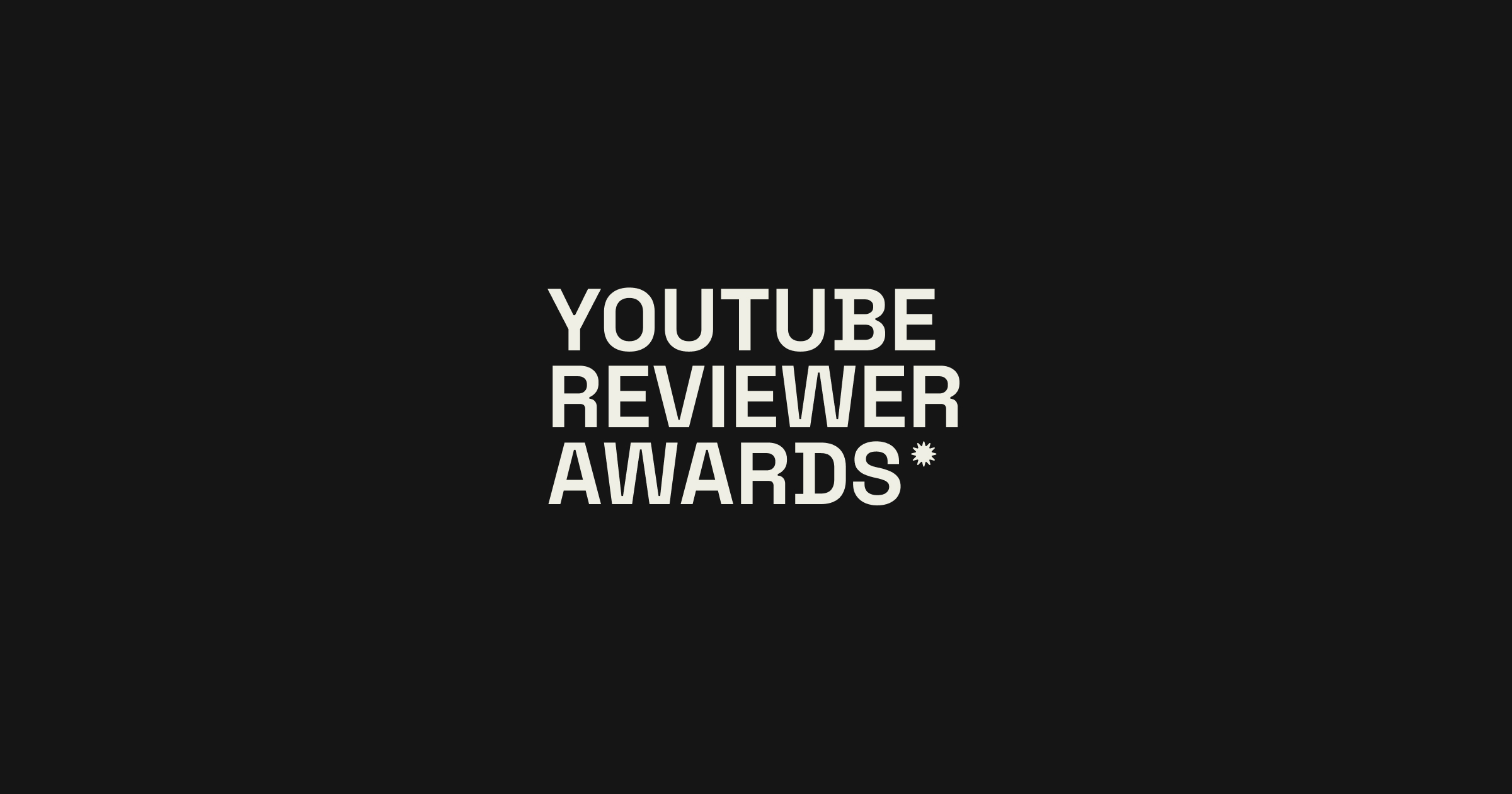 The YouTube Reviewer Awards