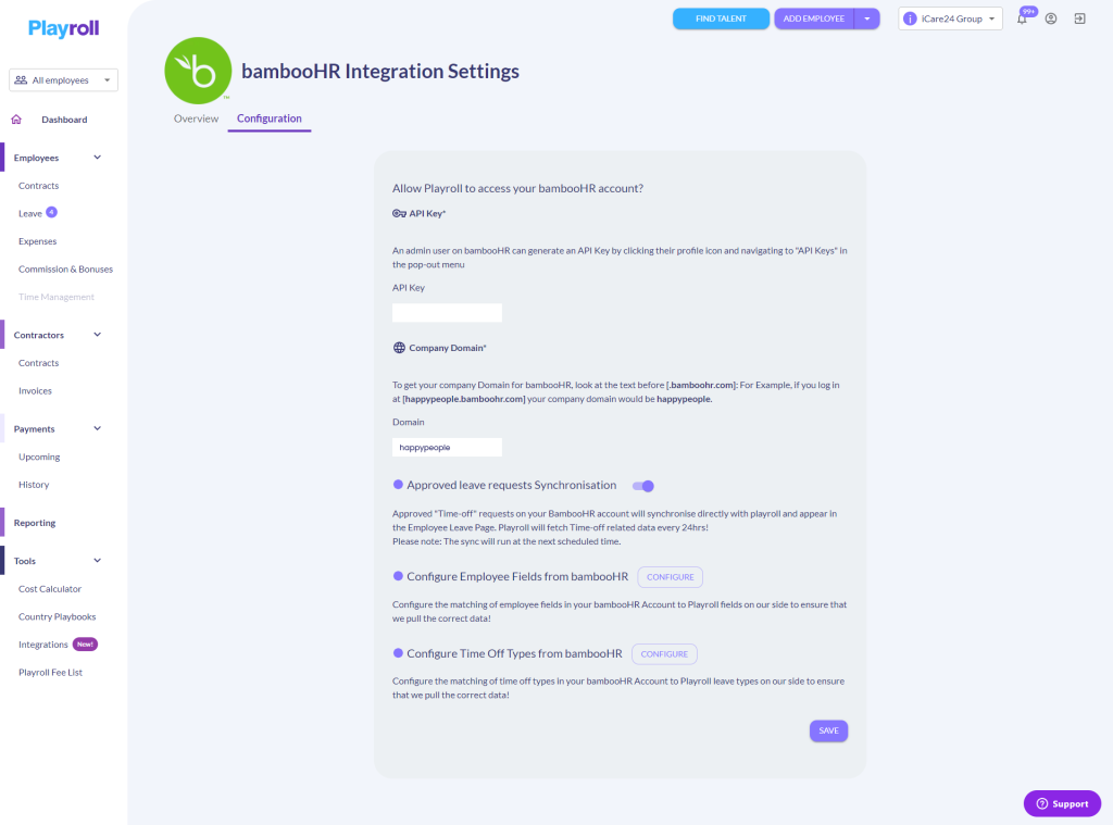 Optimize Leave Tracking: BambooHR Integration | Playroll