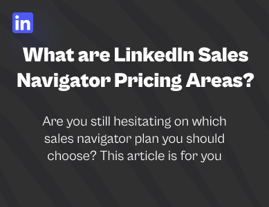 What are LinkedIn Sales Navigator Pricing Areas?