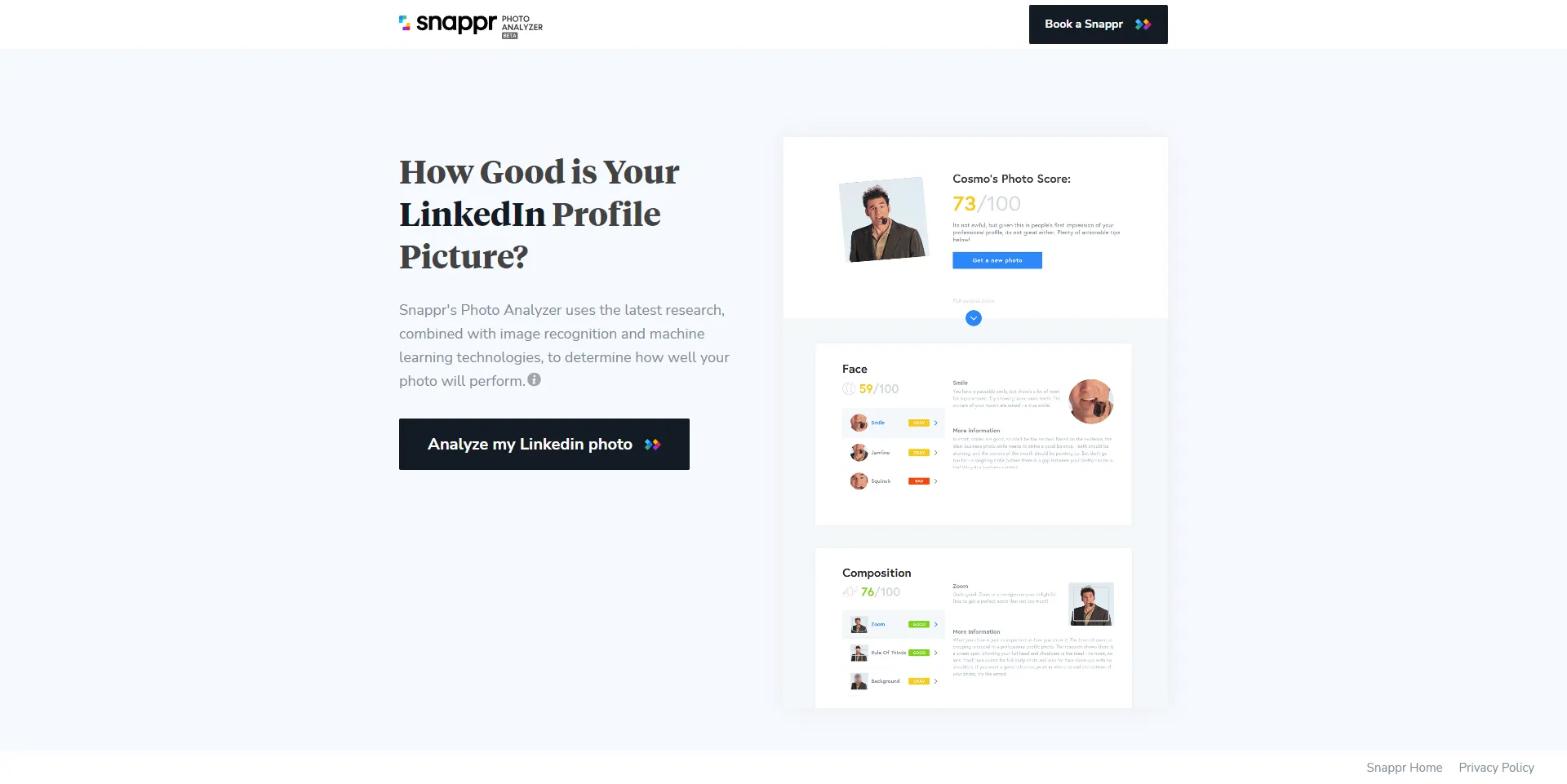 Snappr Photo Analyzer - تحرير الصور | Explore 10,000+ AI Tools ...