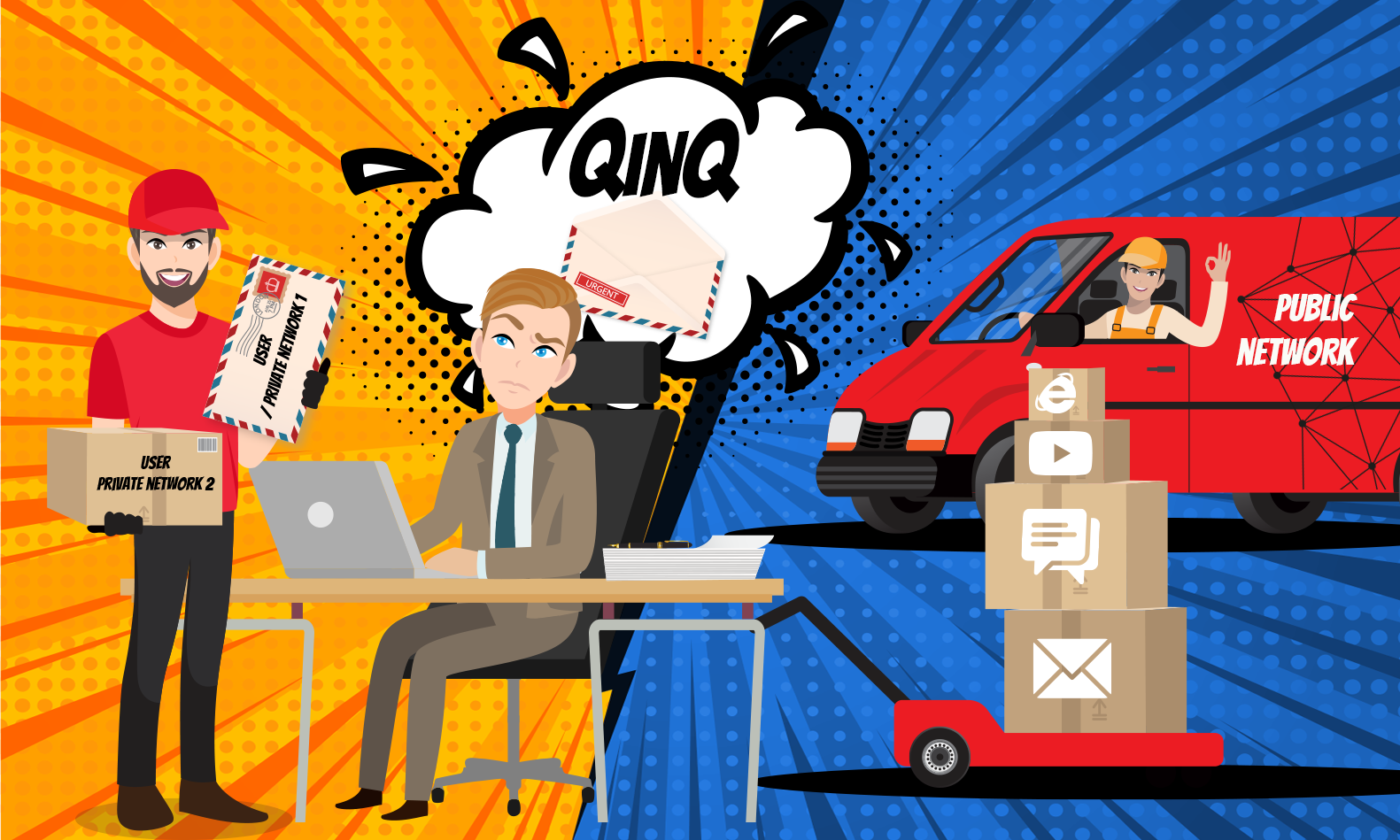 VLAN in the operator's network — QinQ