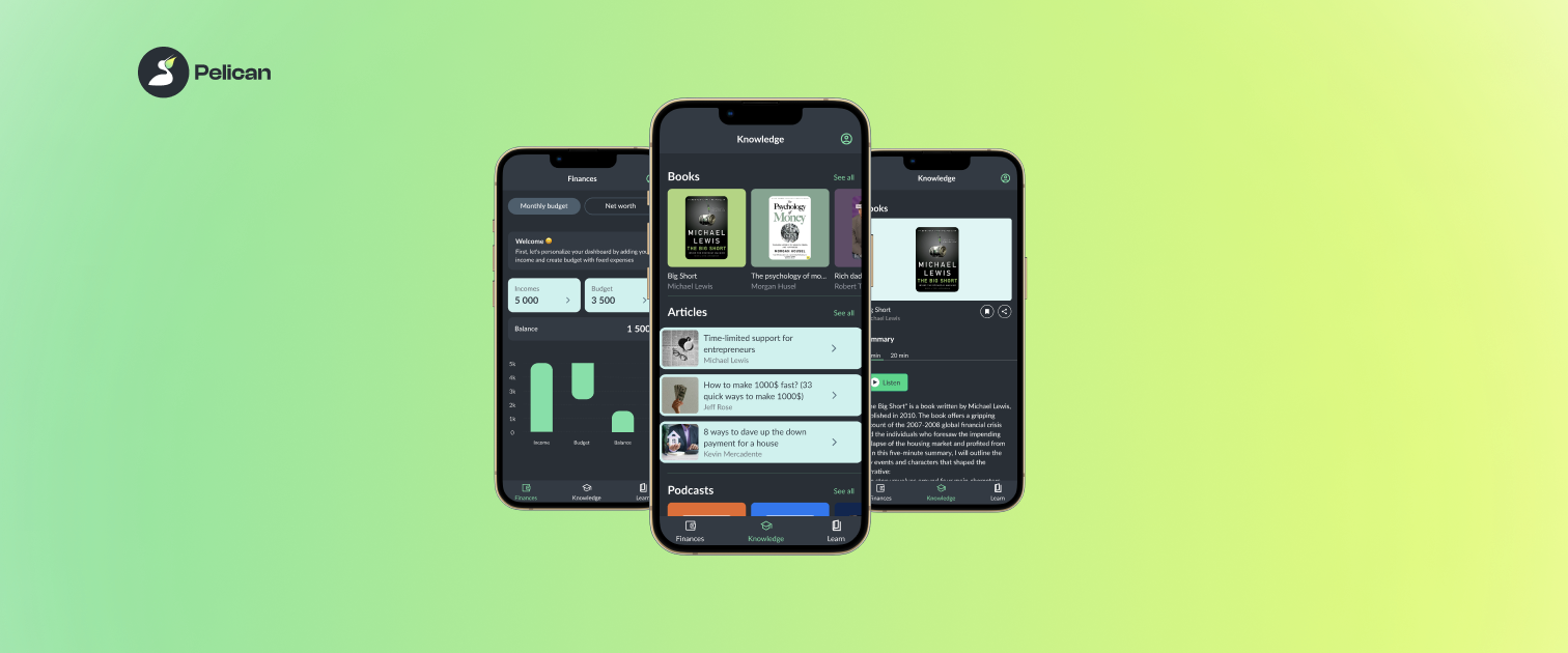 Pelican App: Financial education app with AI assistance - Portfolio by ...
