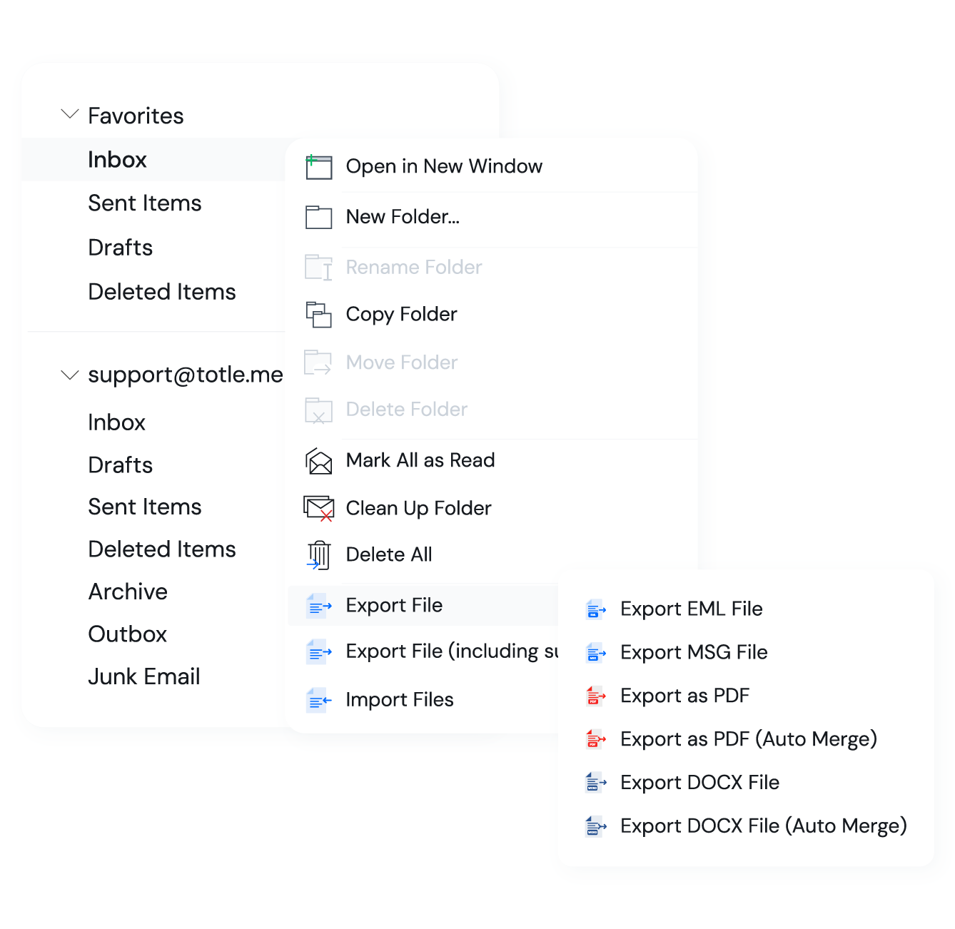Back up your emails | totle