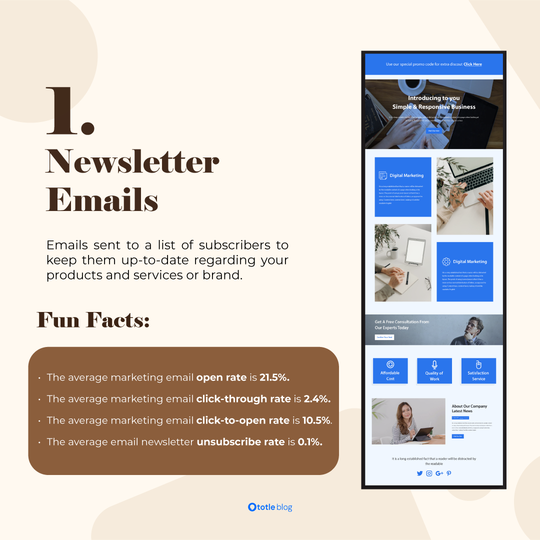 4 Most Common Email Types | totle Blog