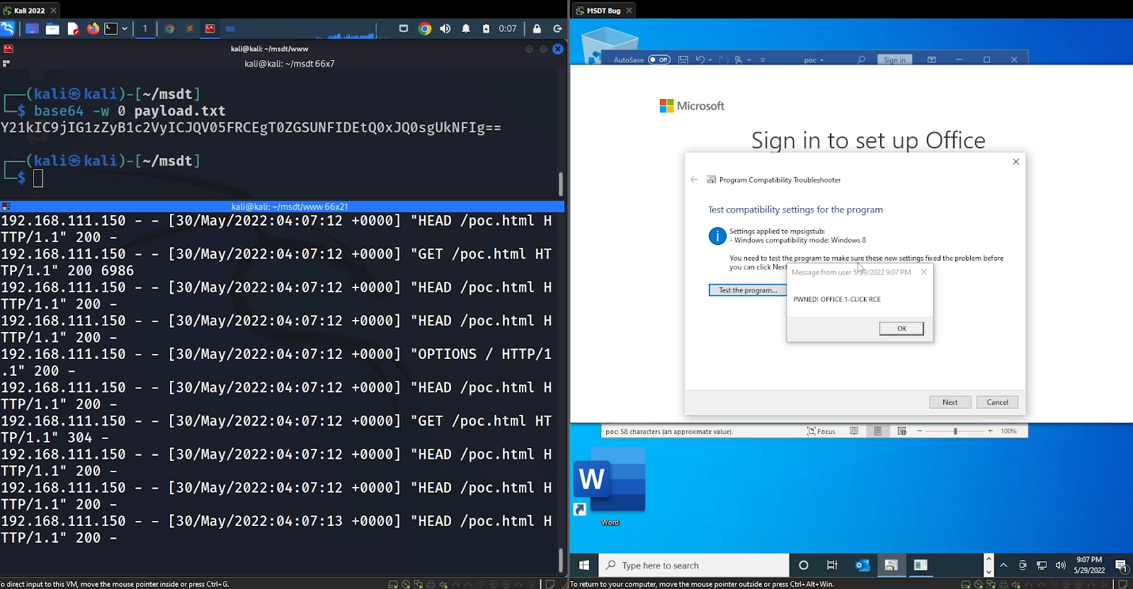 Rapid Response: Microsoft Office RCE - “Follina” MSDT Attack