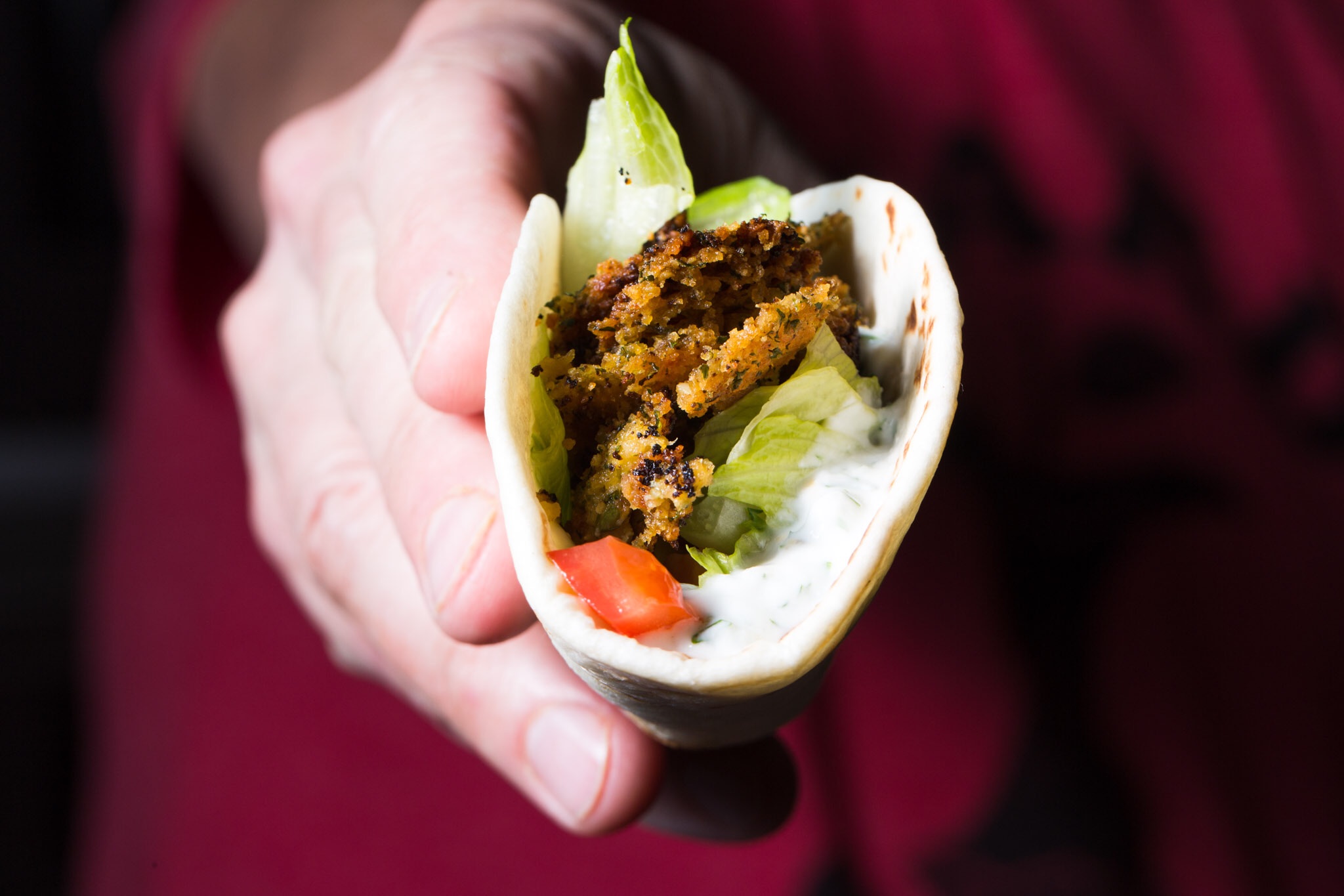 Falafel Taco Recipe from Sam The Cooking Guy