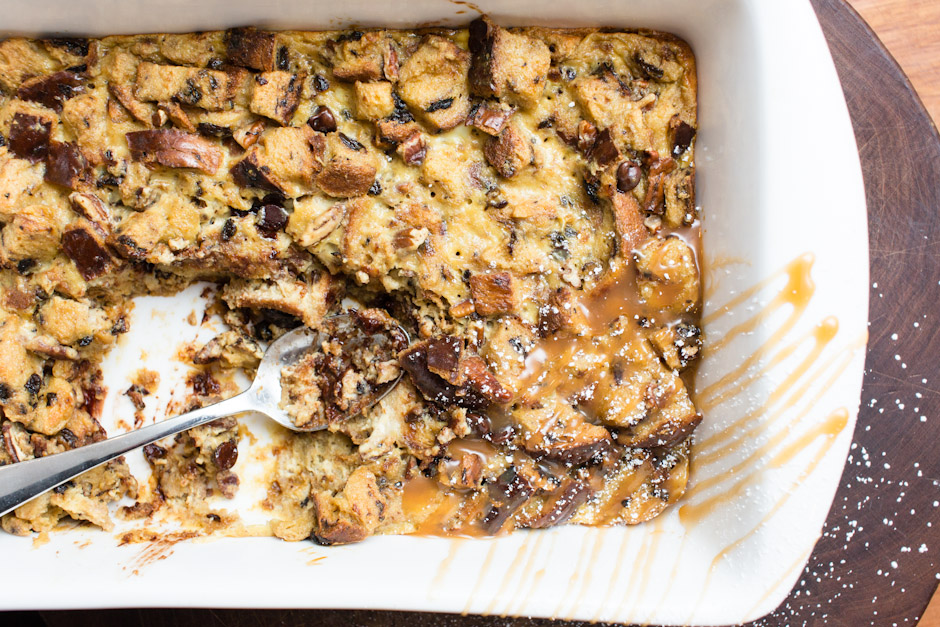 Egg Nog Bread Pudding Recipe from Sam The Cooking Guy