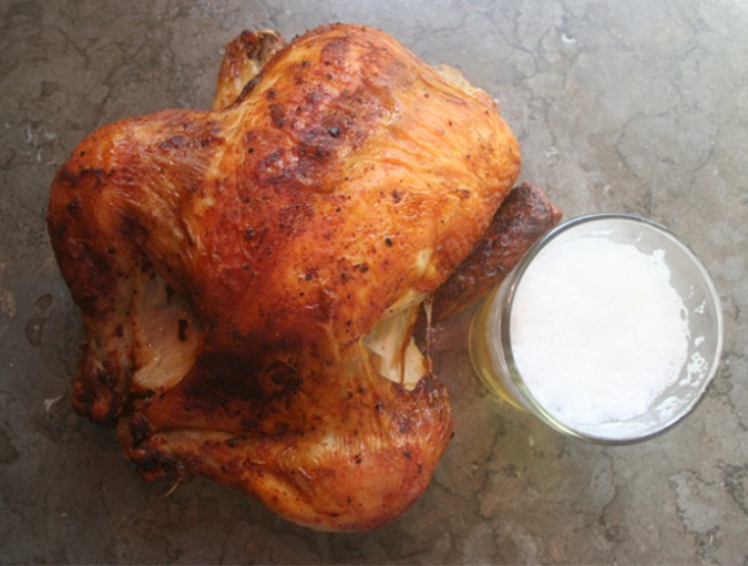 Chicken On the Can Recipe from Sam The Cooking Guy