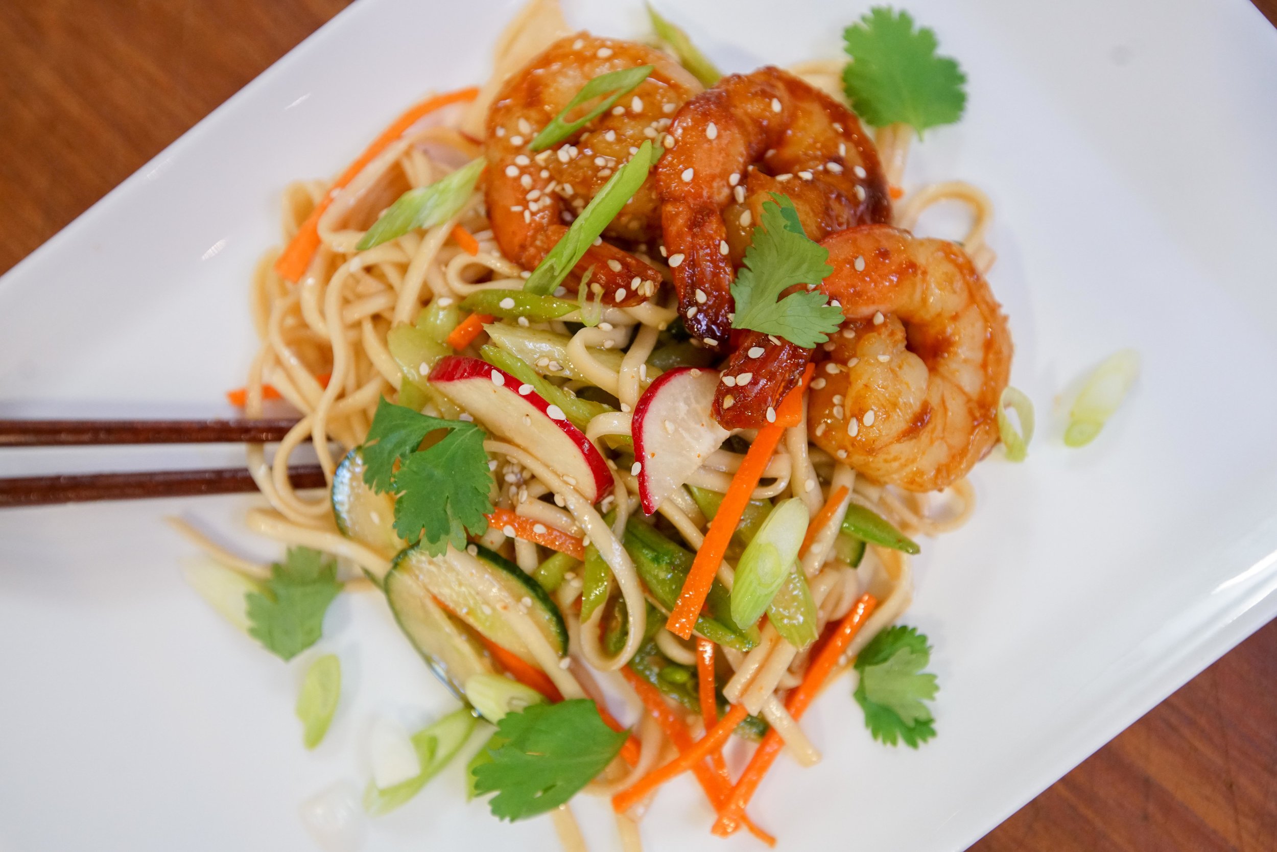 Cold Asian Noodle Salad Recipe from Sam The Cooking Guy