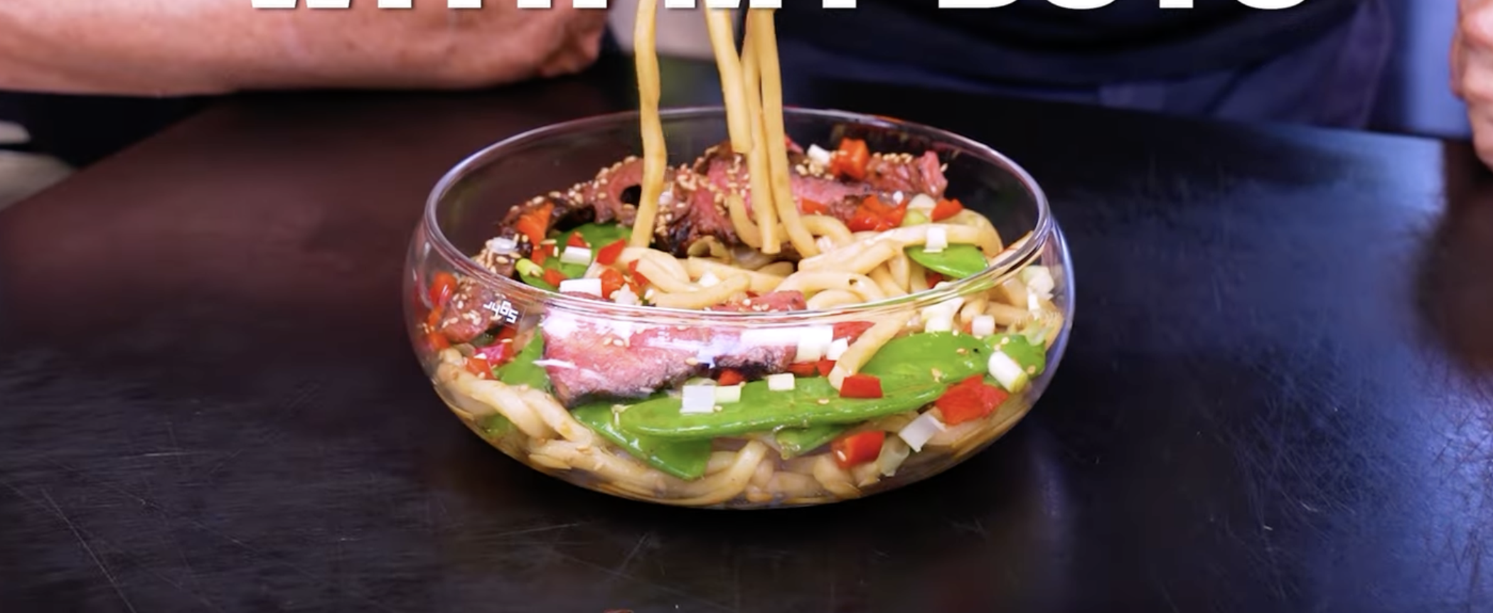 Grilled Steak & Udon Salad Recipe from Sam The Cooking Guy