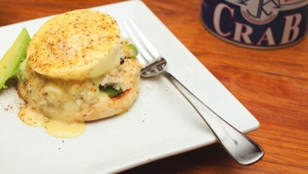 Crab & Avocado Benedict Recipe from Sam The Cooking Guy