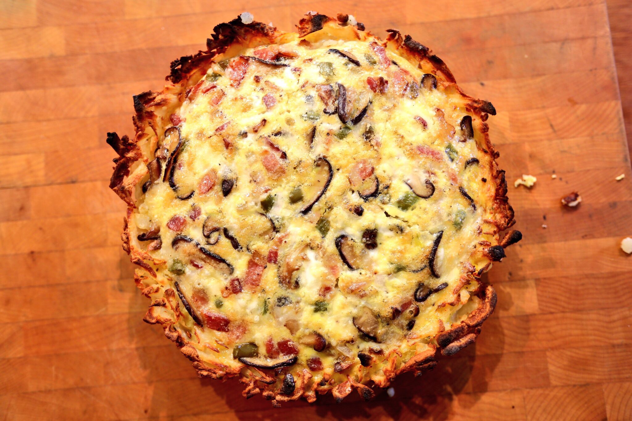 Hash Brown Crust Quiche Recipe from Sam The Cooking Guy