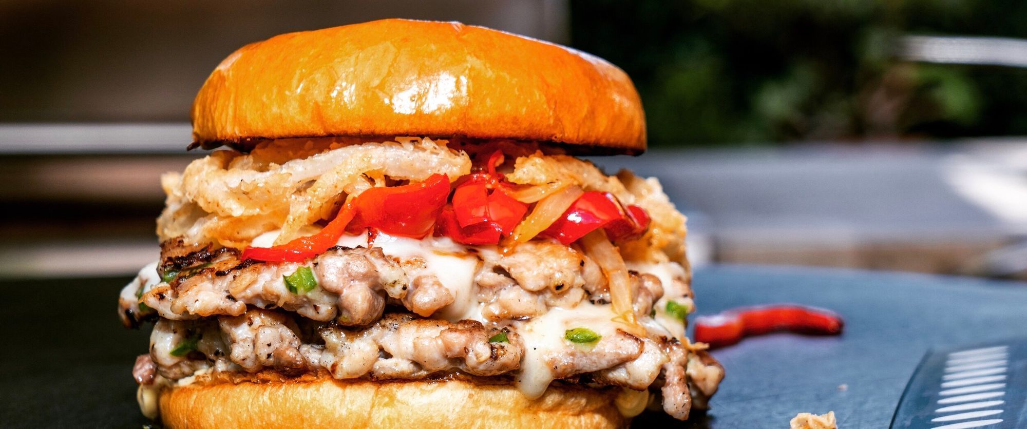 Chicken Smash Burger Recipe from Sam The Cooking Guy