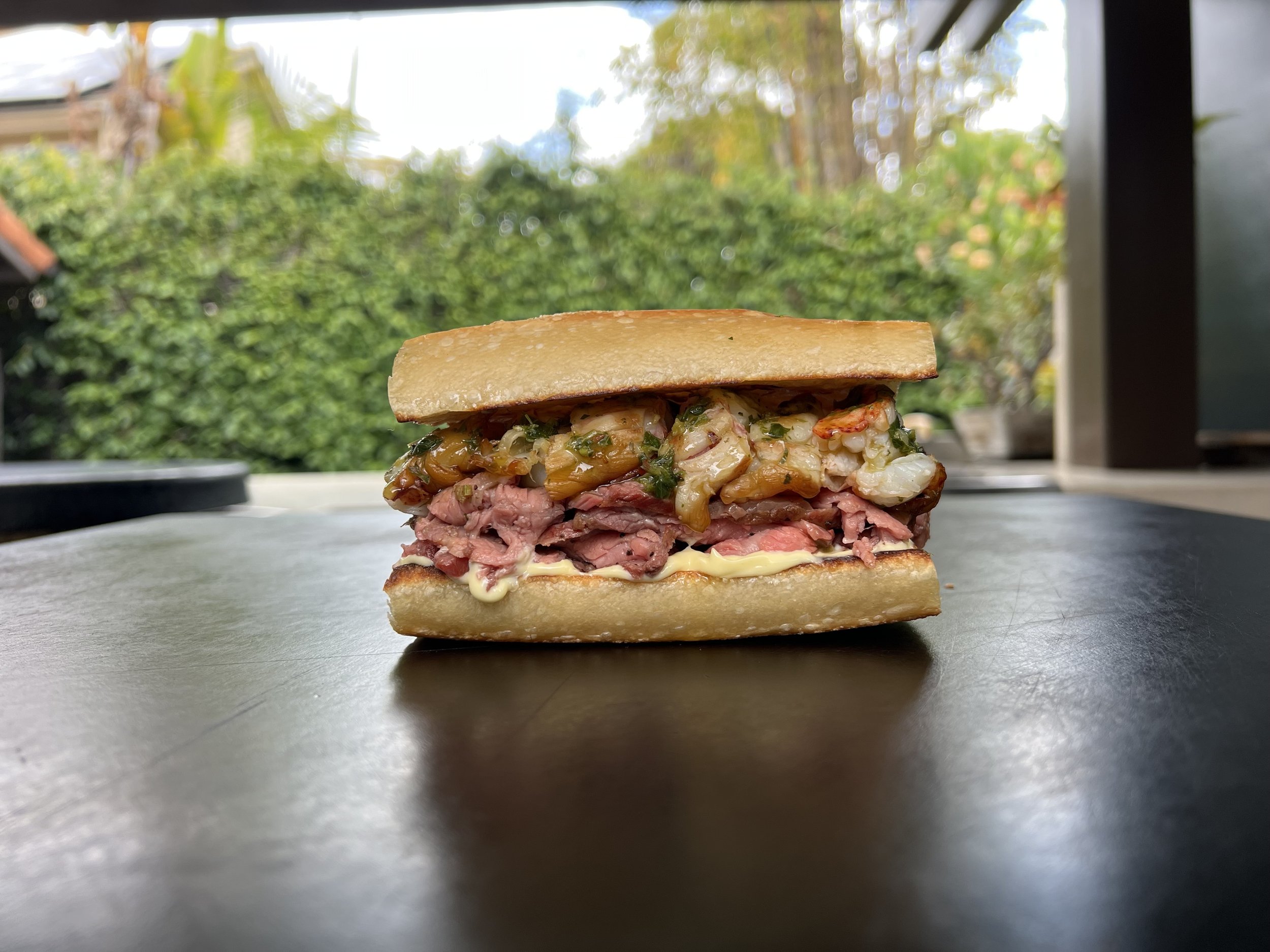 Smoked Steak & Lobster Sando Recipe from Sam The Cooking Guy