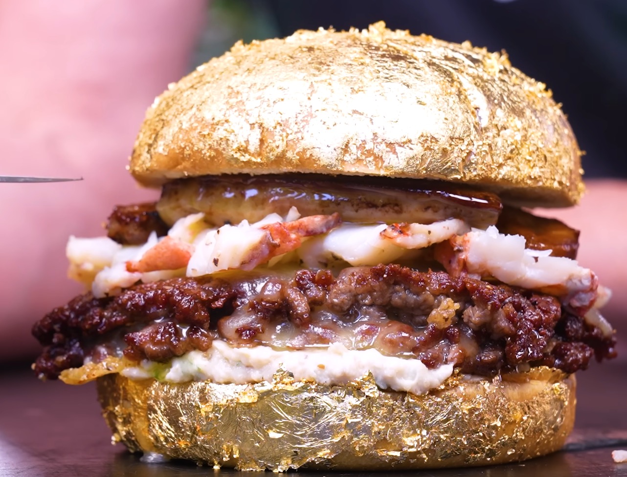 24ct Gold Burger Recipe from Sam The Cooking Guy