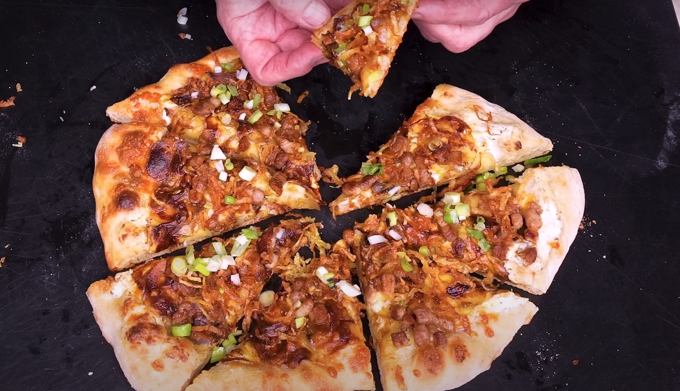 Loaded Baked Potato Pizza Recipe from Sam The Cooking Guy