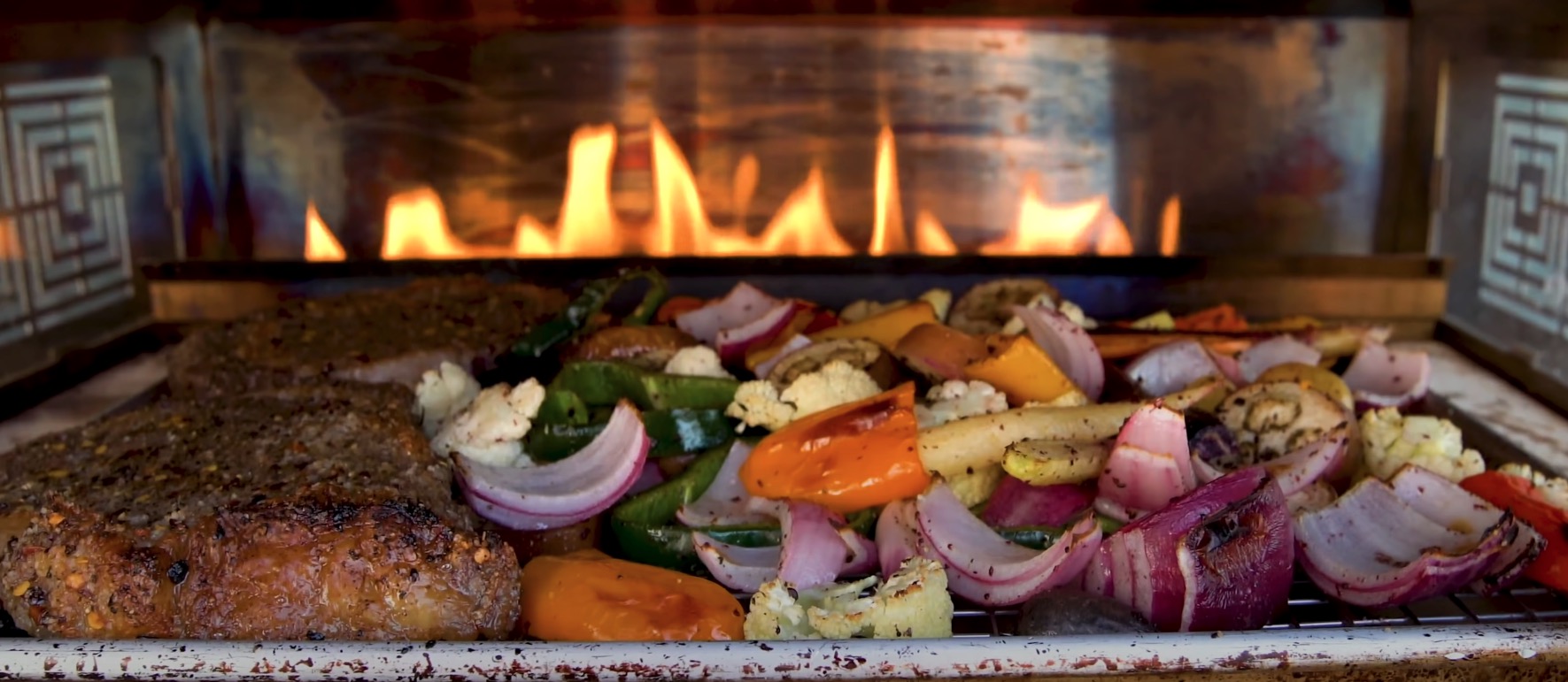 One Pan Steak & Roasted Veggies Recipe from Sam The Cooking Guy