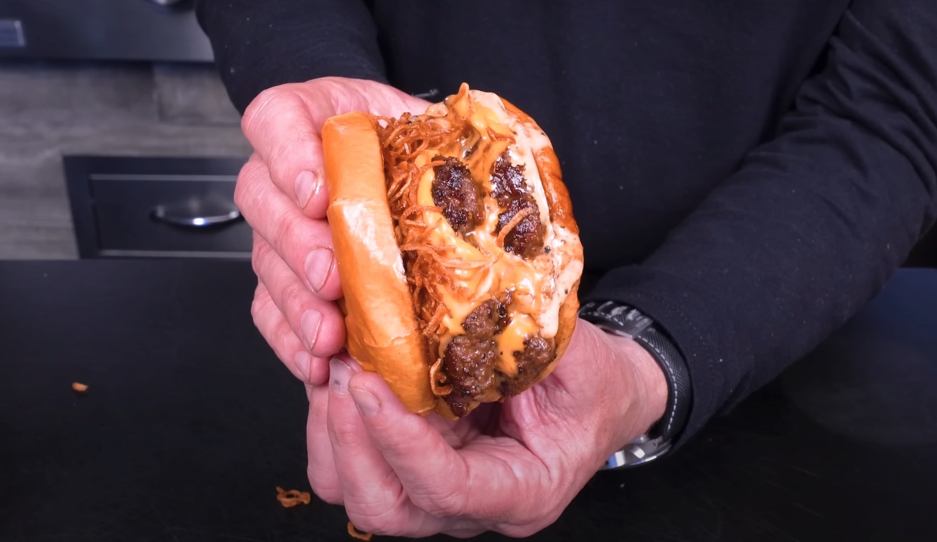 Bourbon Smashburger Recipe from Sam The Cooking Guy