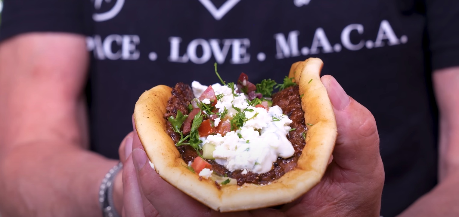 Pita Smashburger Recipe from Sam The Cooking Guy