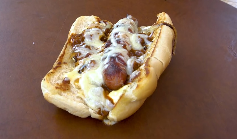 Bacon Wrapped Chili Dogs Recipe from Sam The Cooking Guy