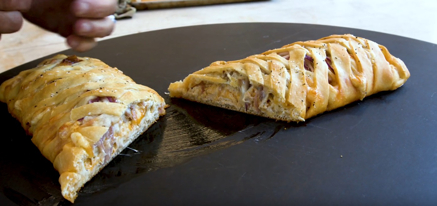 Braided Buffalo Chicken Pizza Recipe from Sam The Cooking Guy