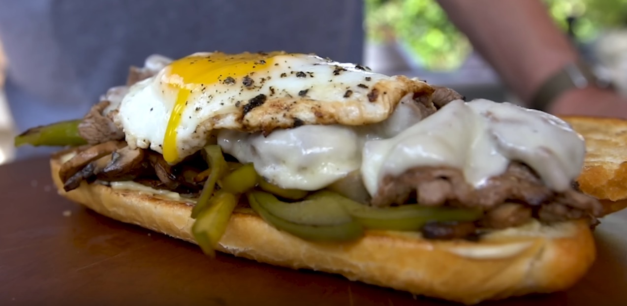 Breakfast Philly Cheesesteak Recipe from Sam The Cooking Guy