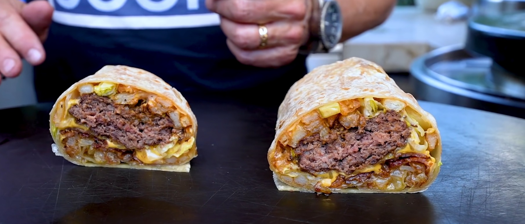 Burgeritto Recipe from Sam The Cooking Guy