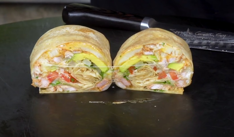 Chicken California Burrito Recipe from Sam The Cooking Guy