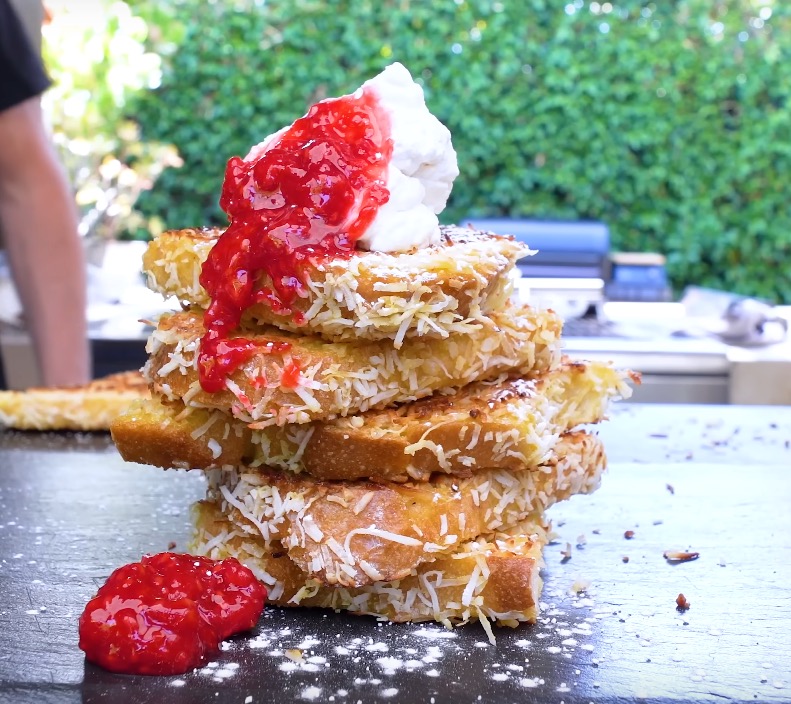 Coconut French Toast Recipe from Sam The Cooking Guy