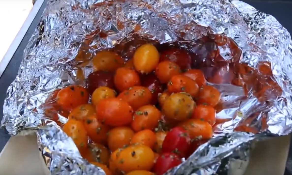 Foil Grilled Tomatoes Recipe from Sam The Cooking Guy