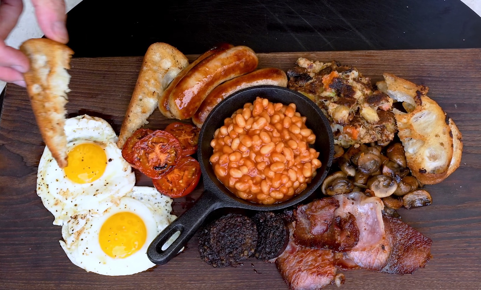 A Full English Breakfast Recipe from Sam The Cooking Guy