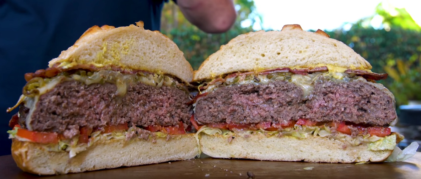 Giant Burger Recipe from Sam The Cooking Guy