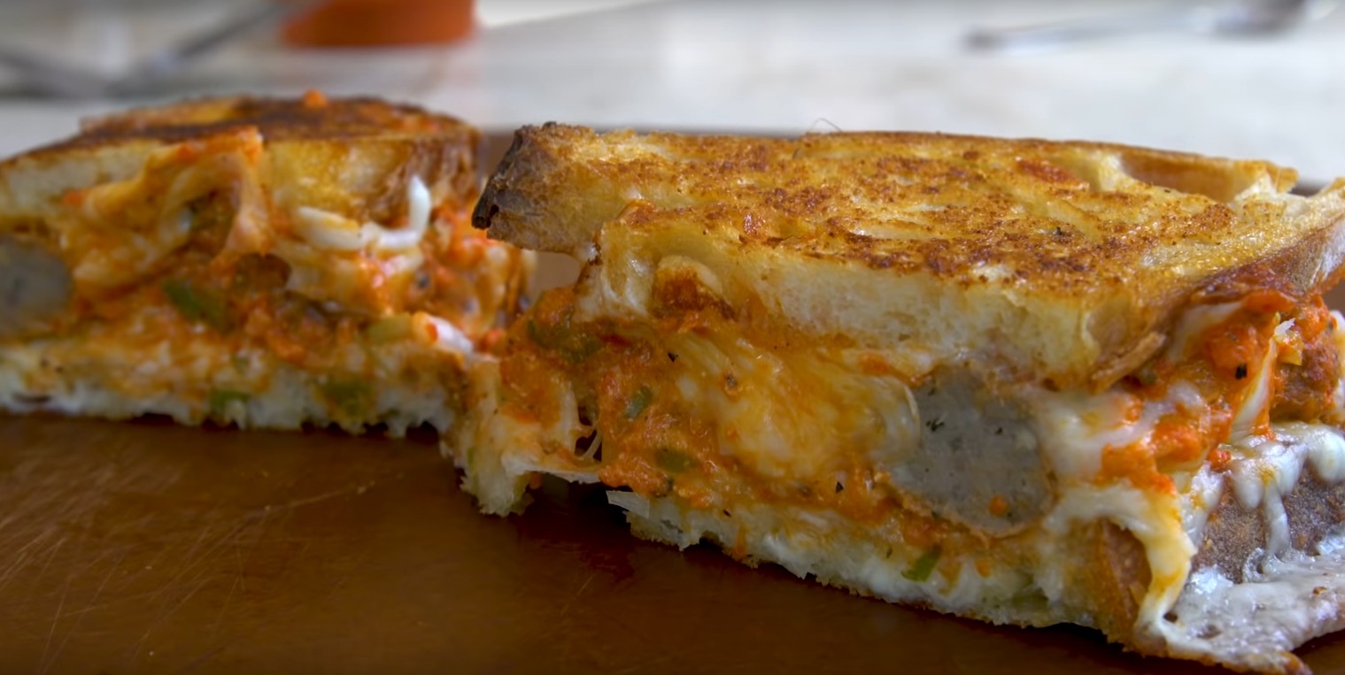 Grilled Cheesy Meatball Sub Sandwich Recipe from Sam The Cooking Guy
