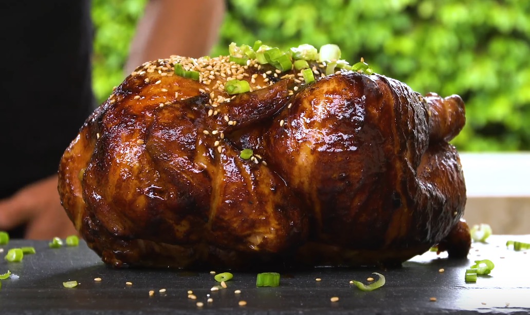 Homemade Rotisserie Chicken Recipe from Sam The Cooking Guy
